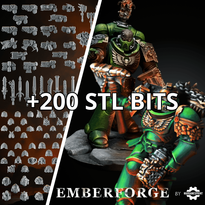 3D Printable Emberforge shields pads - Fire lizards [Supported] by Mael